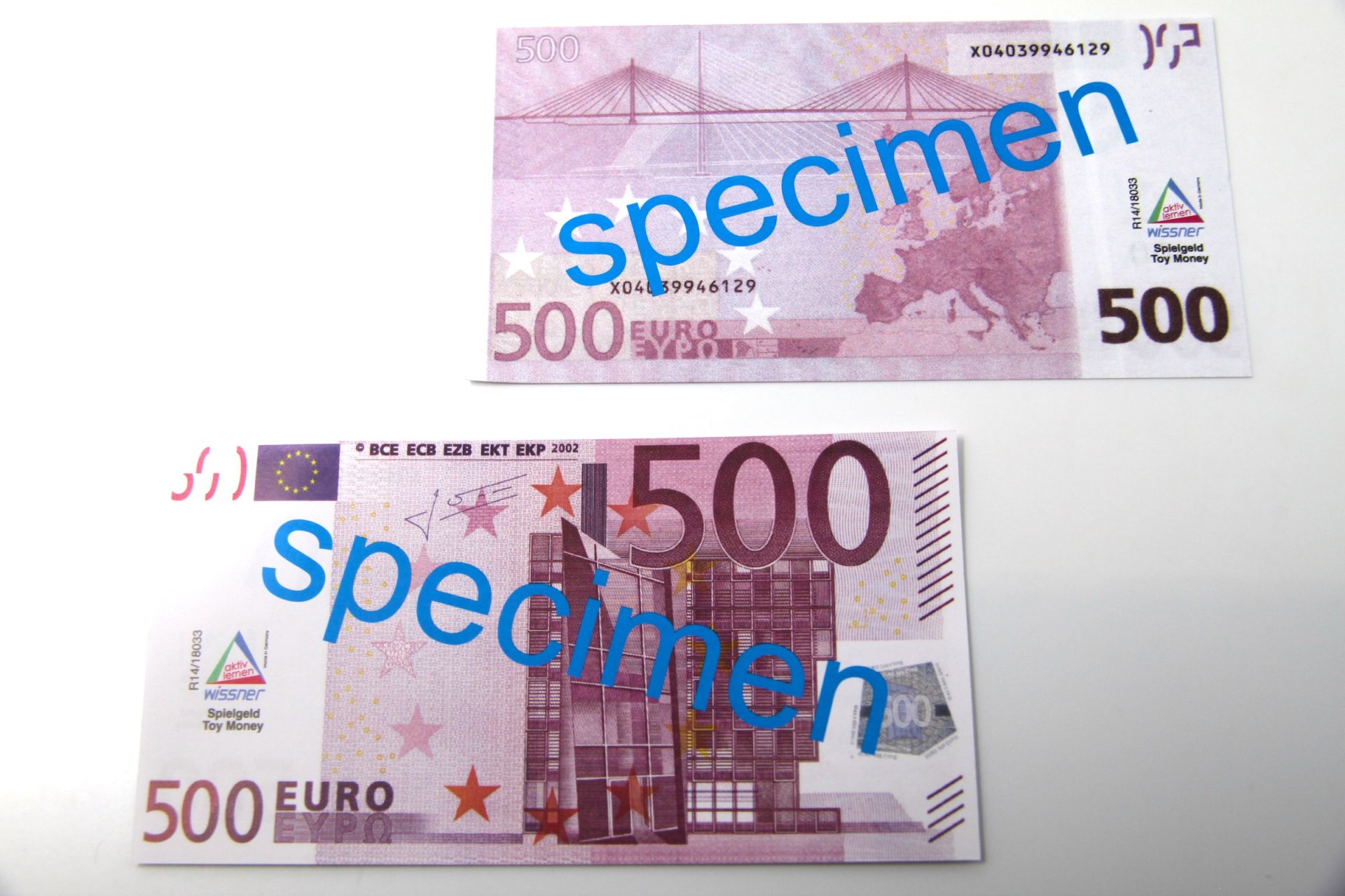 50 Euro-Schein (100 Stück) Spielgeld Kaufmannsladen Rechengeld Scheine
