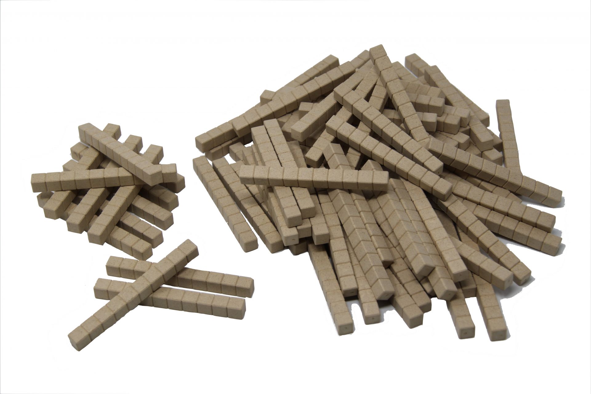 Dienes Base Ten Rods in natural colours (10 pcs)