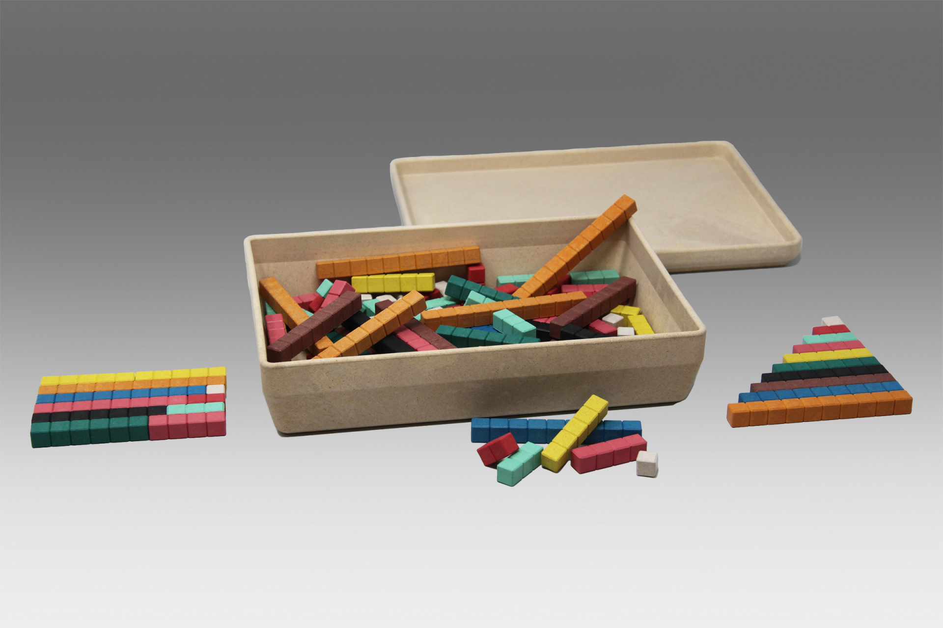 Counting Rods in 10 colours (126 pcs)