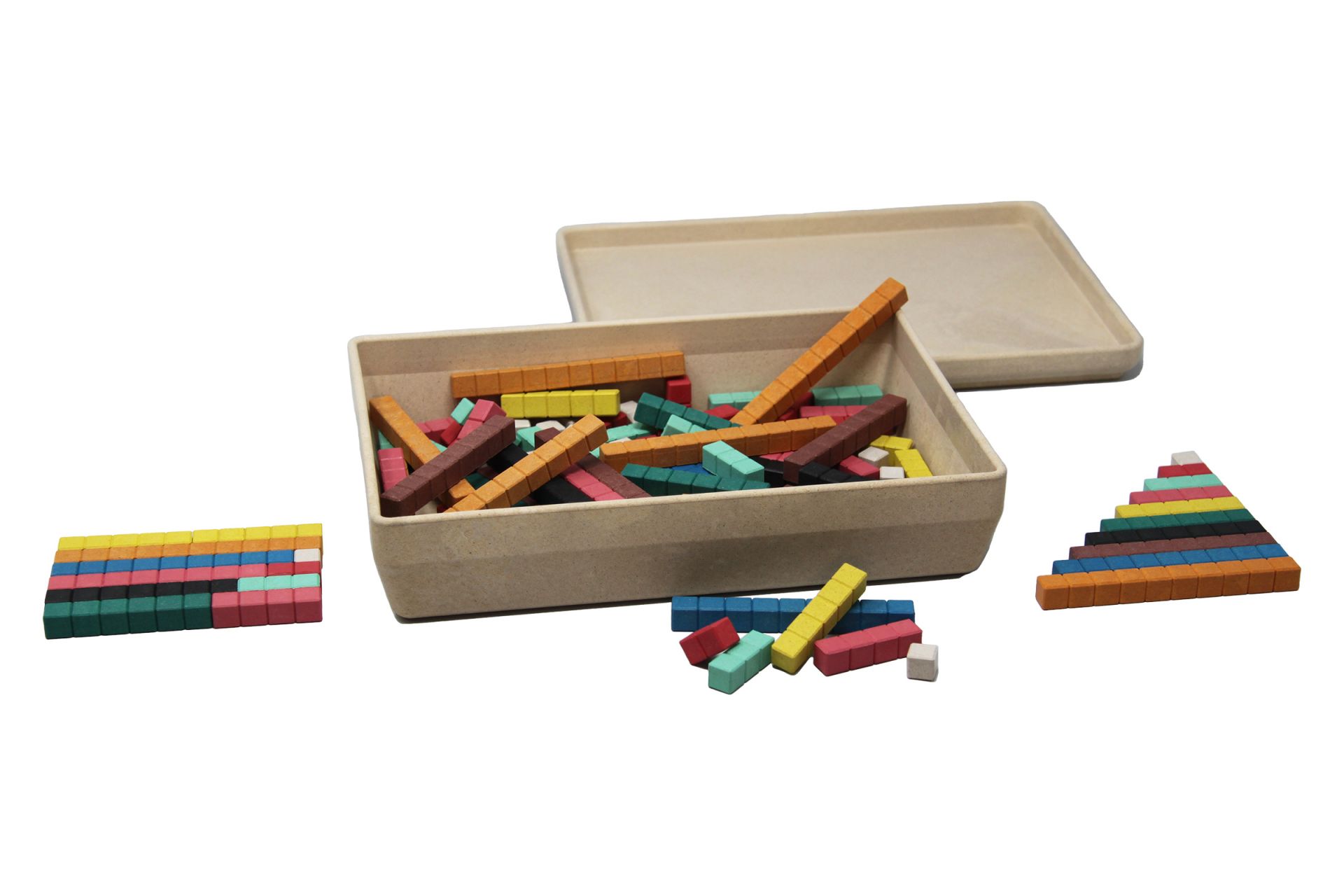 Counting Rods in 10 colours (126 pcs)
